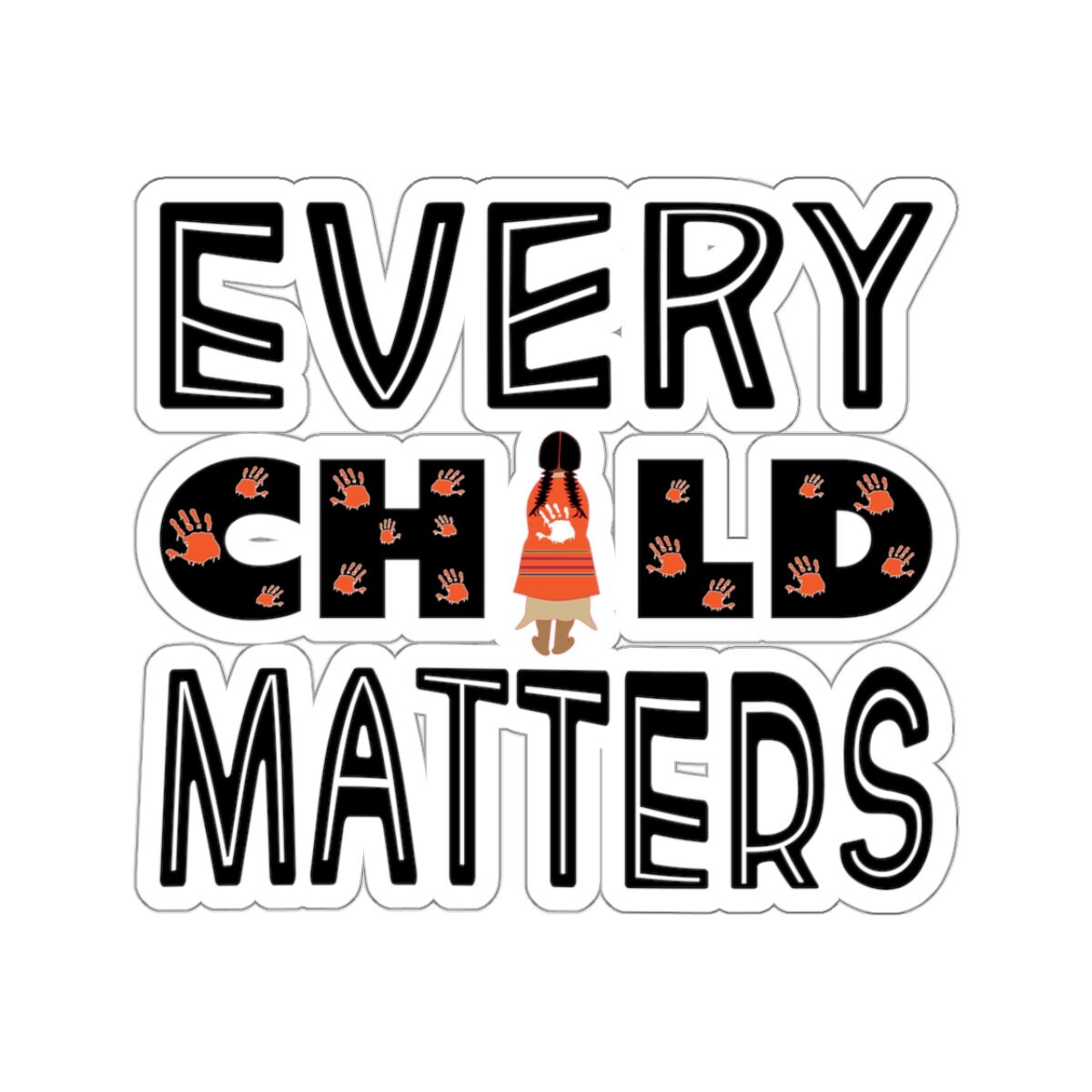 Every Child Matters Sticker Children Matter Sticker Outlined Sticker ...