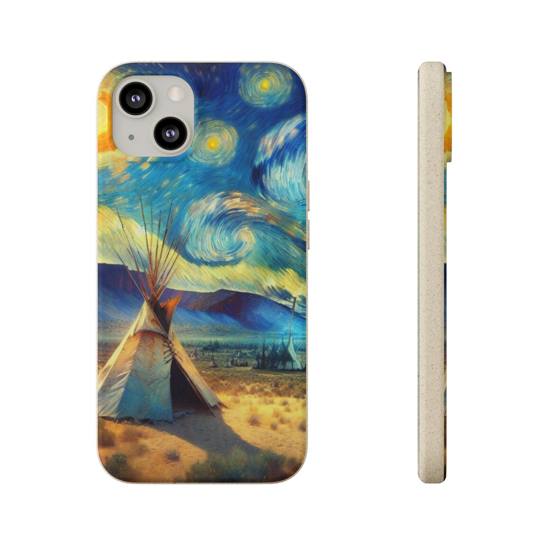Native American Design Cellular Cover Case Indigenous Teepee Starry ...