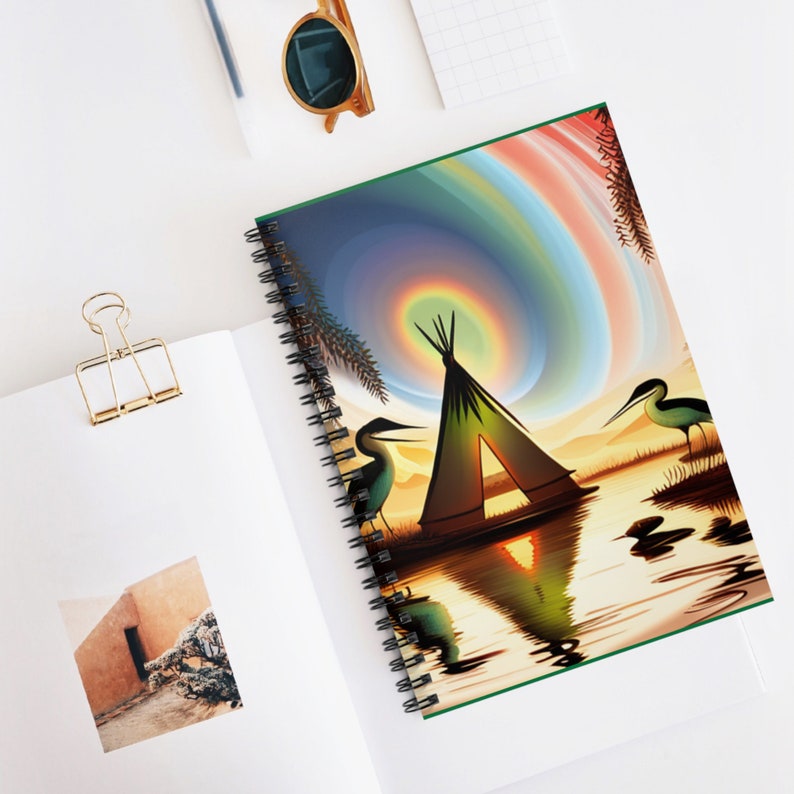 Native American Spiral Notebook Indigenous Art Journal Gift Writers ...