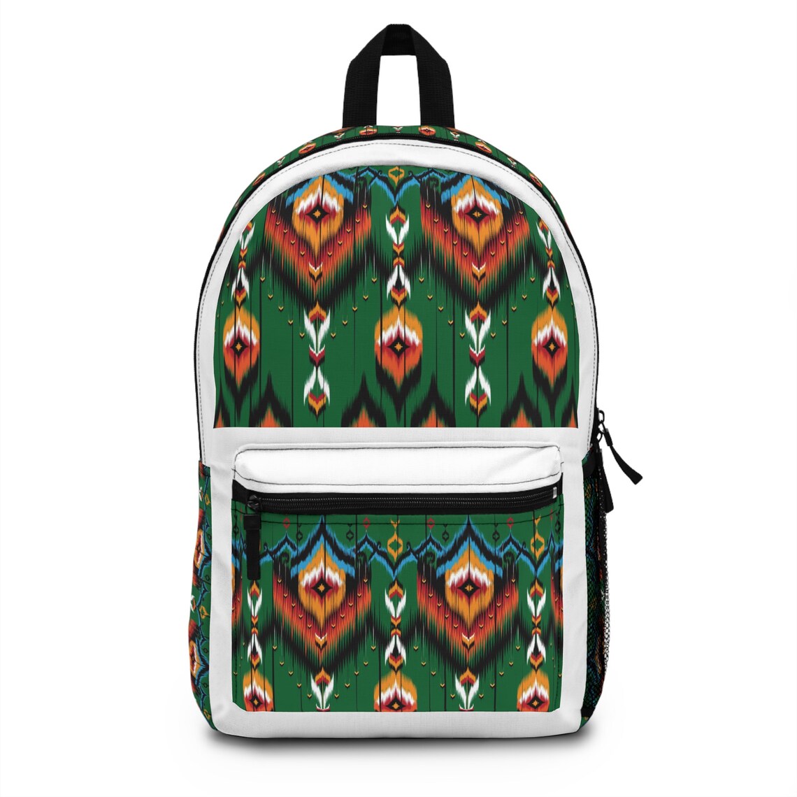 Green White Backpack Bag Backpack Native Backpack School Gift Back to ...