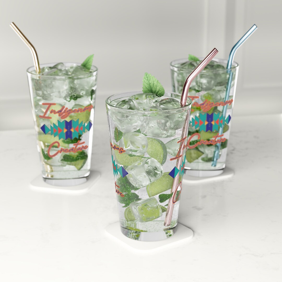 Indigenous Cup Novelty Glassware Gift Indigenous Creature Glass Cup ...