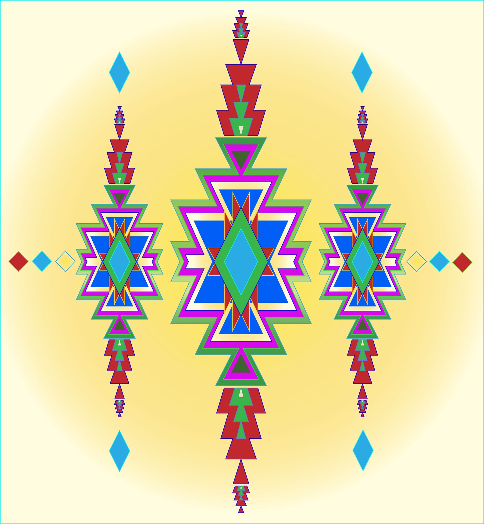 Trinity Four Directions Indigenous Art Downloadable PNG File Native Art ...