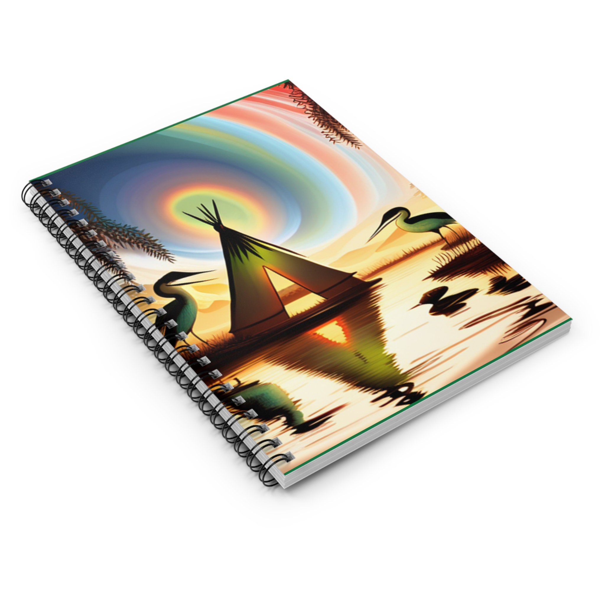 Native American Spiral Notebook Indigenous Art Journal Gift Writers ...