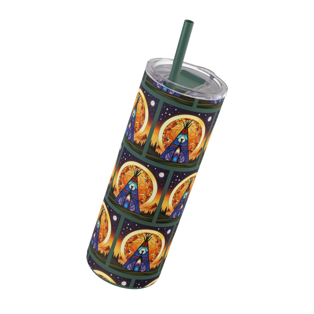First Nations Tumbler Native American Art Maars Maker Skinny Matte ...