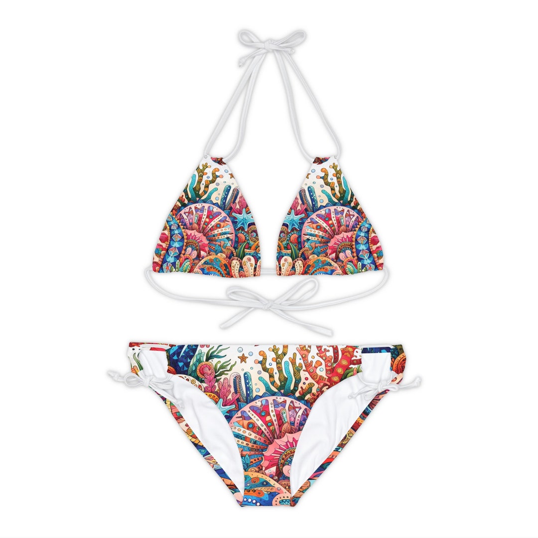 Ocean Swimsuit Bikini Tropical Fish Summer Bikini Sea Water Ocean Art ...