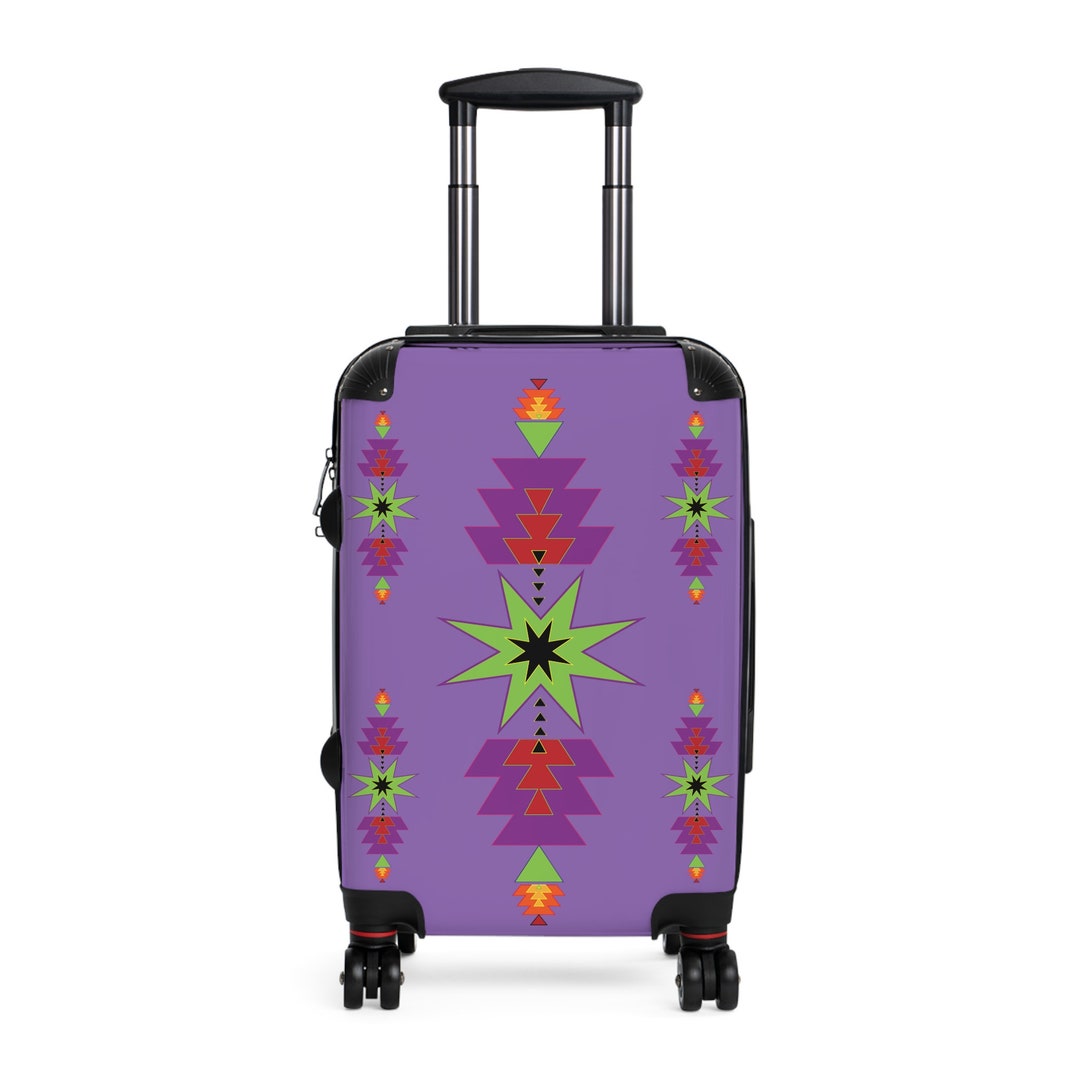 Native Design Suitcase Traveler Gift Bag Indigenous Suitcase Travel ...