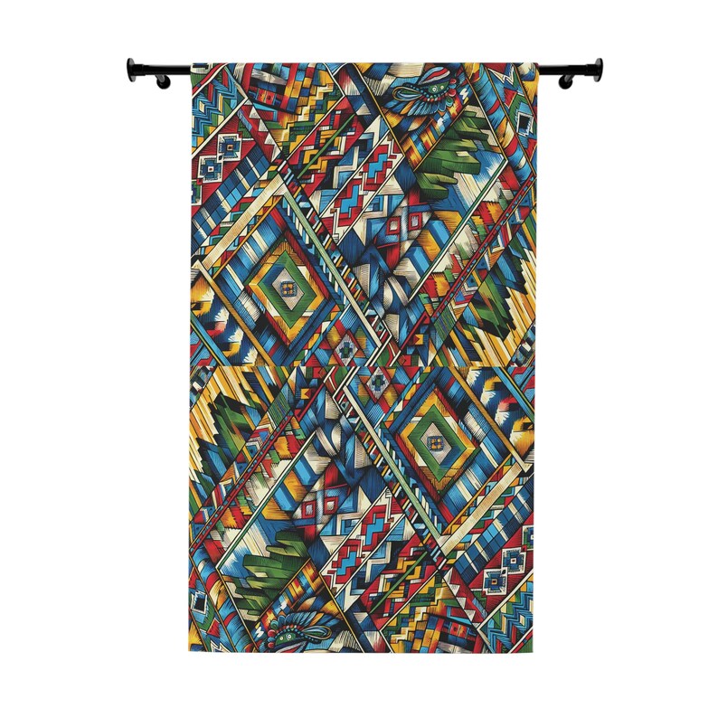 First Nations Art Style Window Curtains House Warming Gift Native Art ...