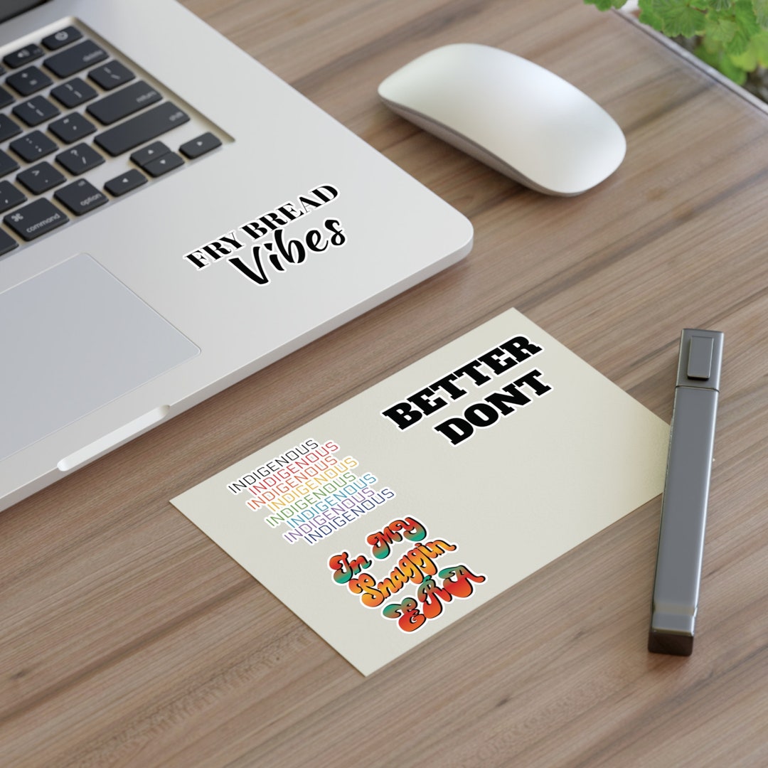 Native American Novelty Slang Sticker Sheets Indigenous Fry Bread Vibes ...