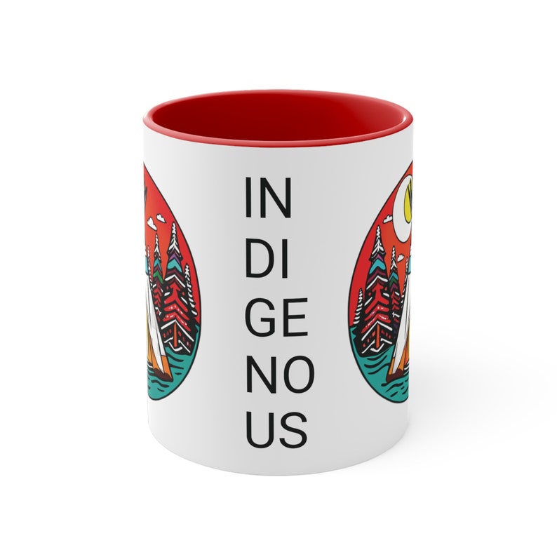 Indigenous Art Accent Coffee Mug Native American Cup Native Tipi Art ...