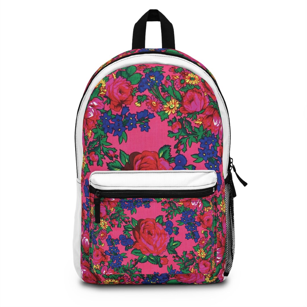 White Backpack Back to School Native Floral Indigenous First Nations ...