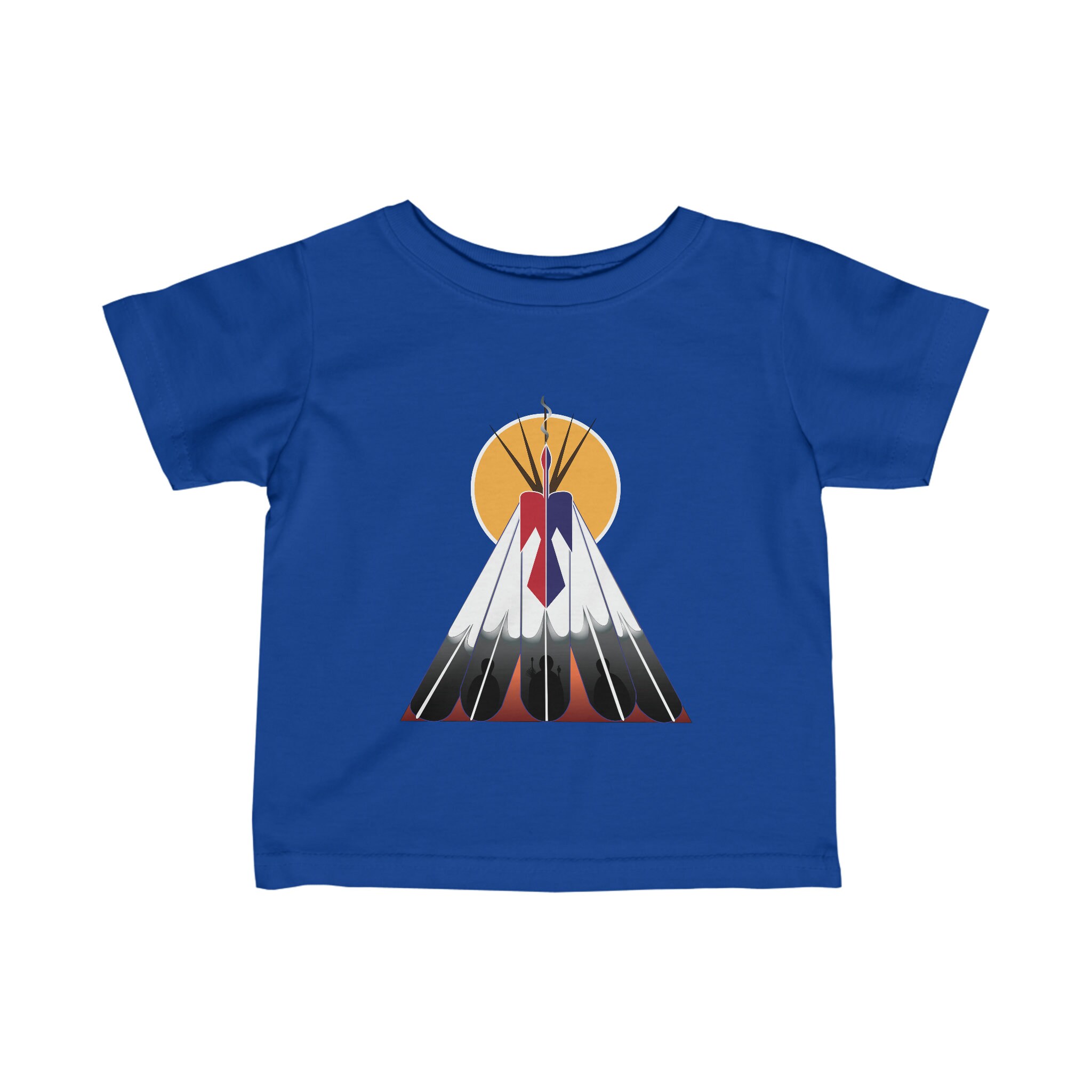 First Nations Tipi Art Infant Fine Jersey Tee Native American Tipi ...