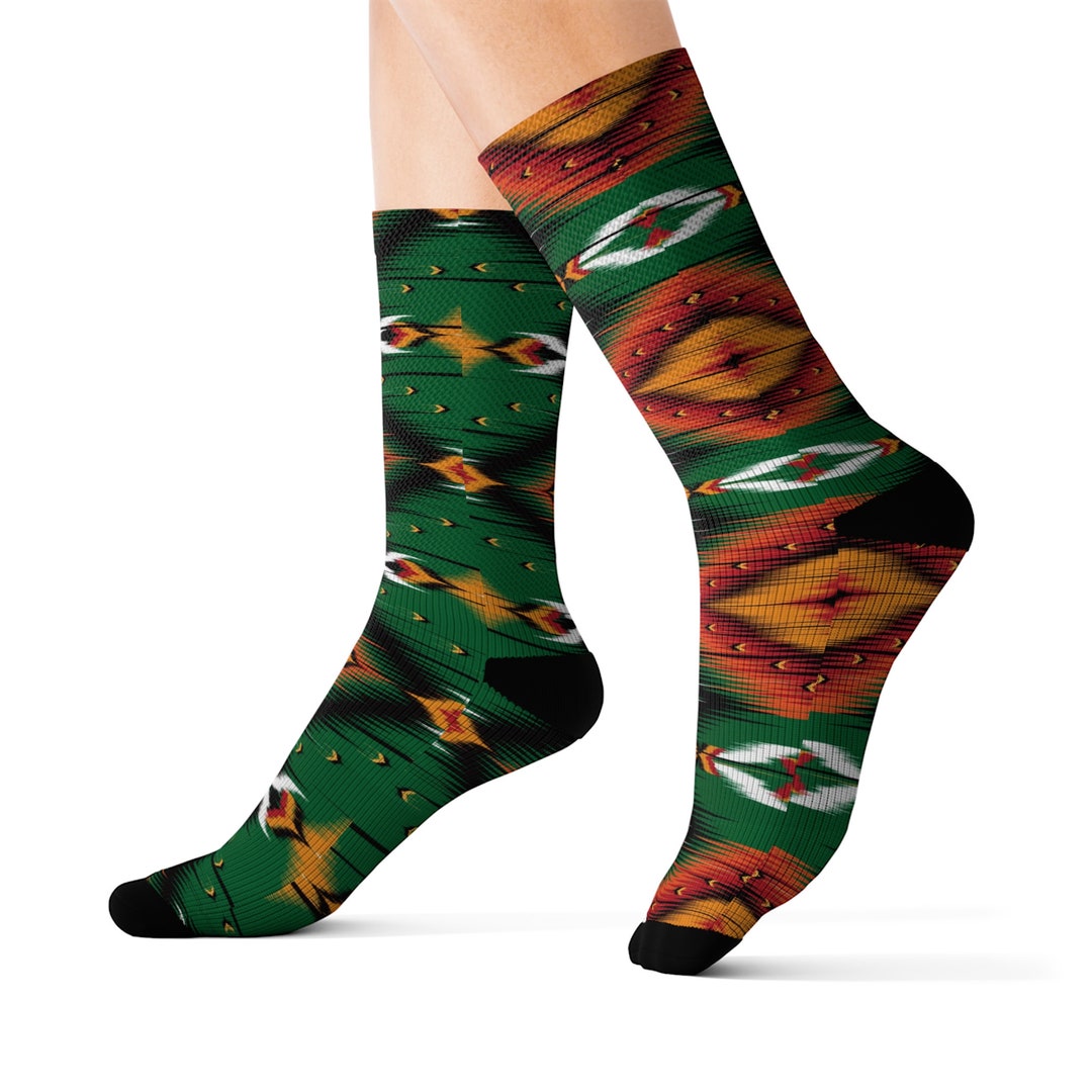 Indigenous Sublimation Socks Southwest Style Design Socks - Etsy