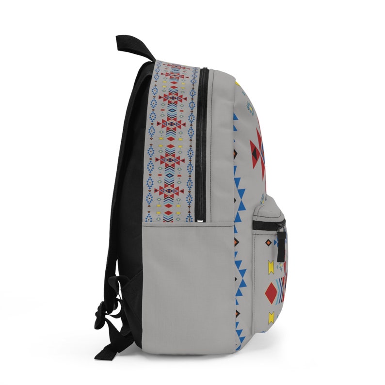 First Nations Backpack School Bag Grey Shapes Backpack Native School ...