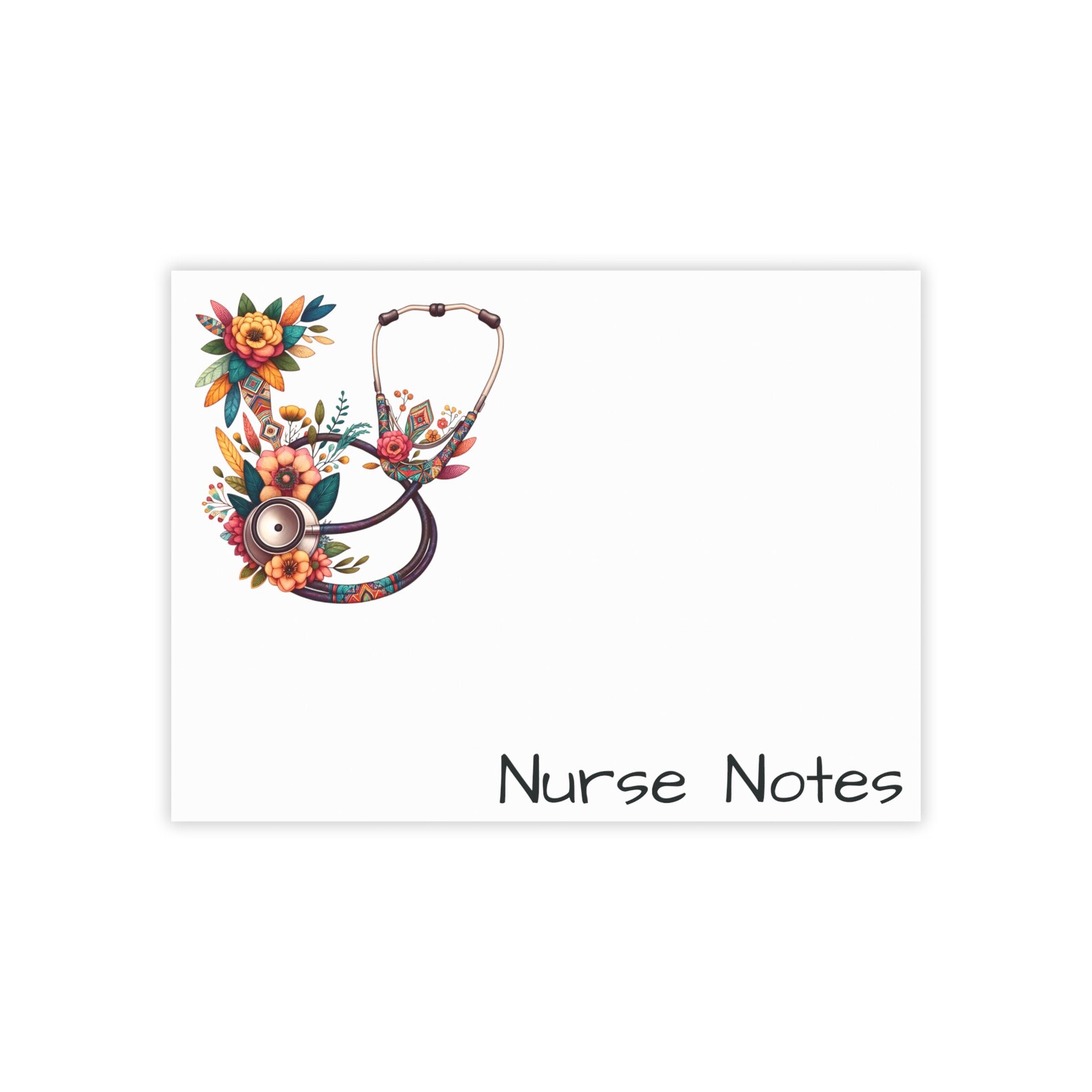 Native American Art Nurse Note Pad Indigenous Nurse Post Note Pad Gift ...