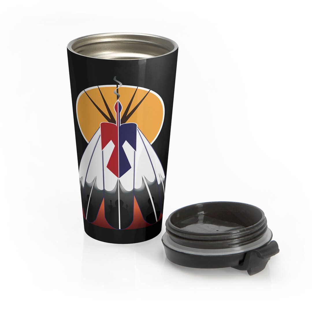 Indigenous Design Art Stainless Steel Travel Mug Travel Lovers Gift ...
