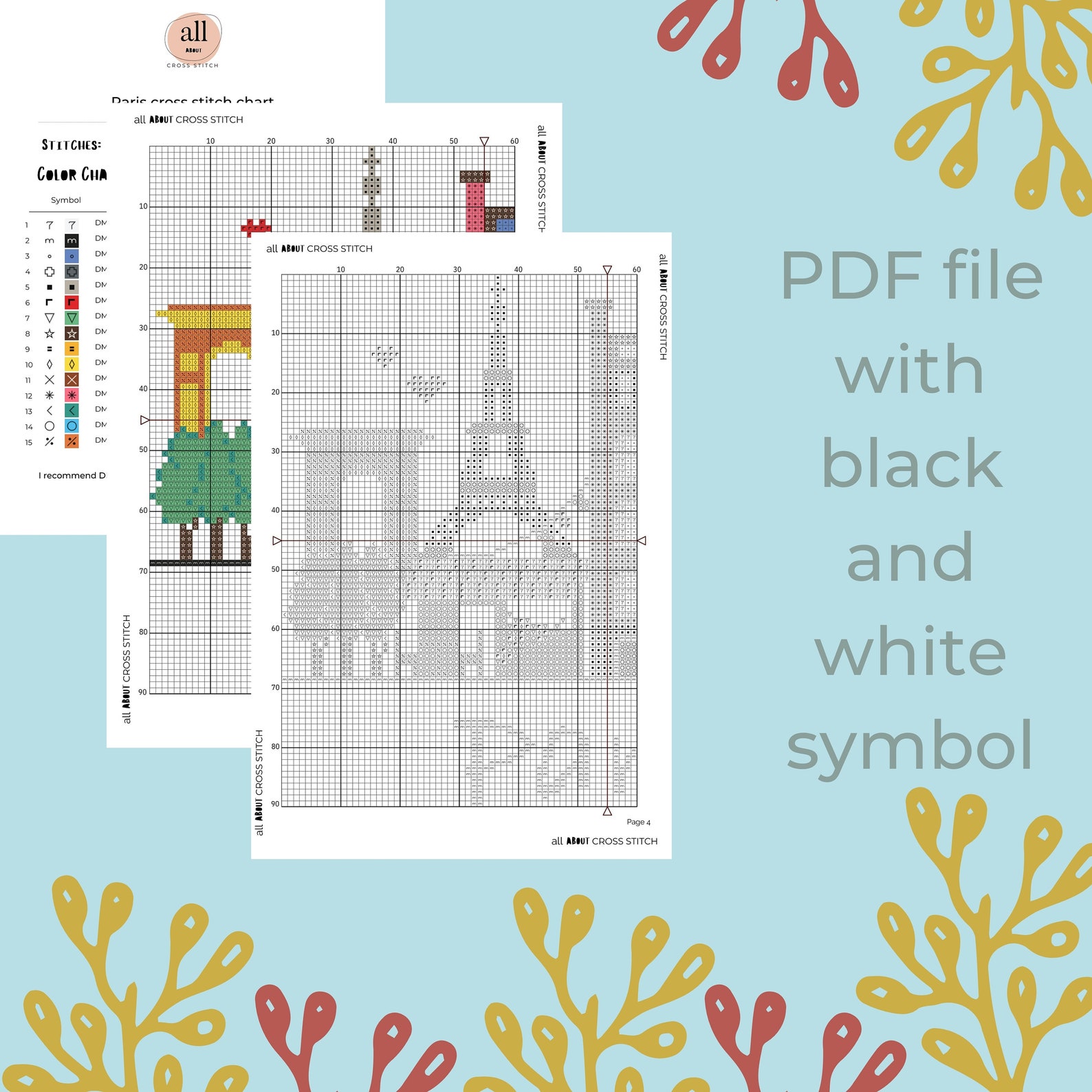 Paris City Cross Stitch Pattern I Romance Cross Stitch Kit I France ...
