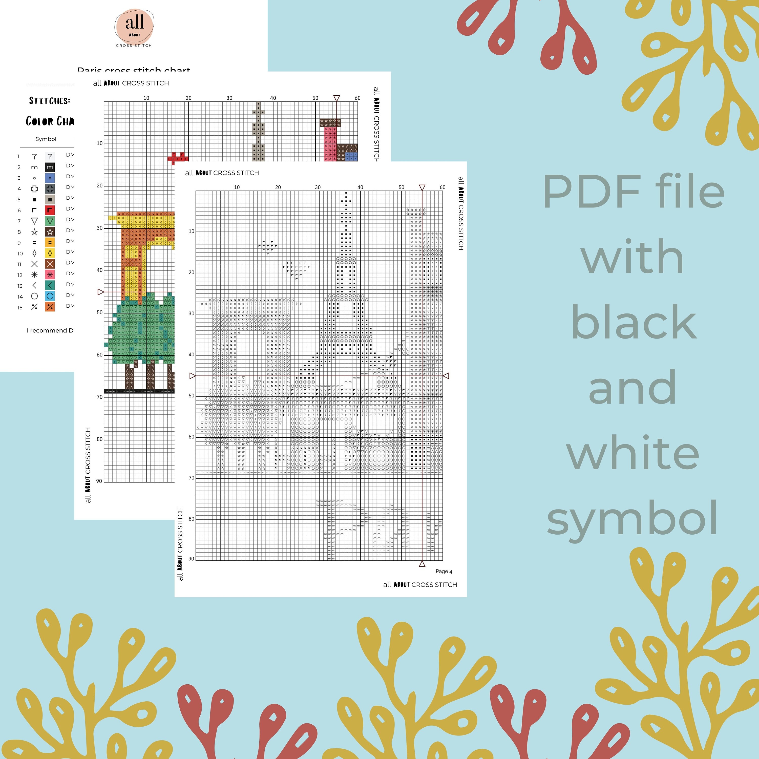 Paris City Cross Stitch Pattern I Romance Cross Stitch Kit I France ...