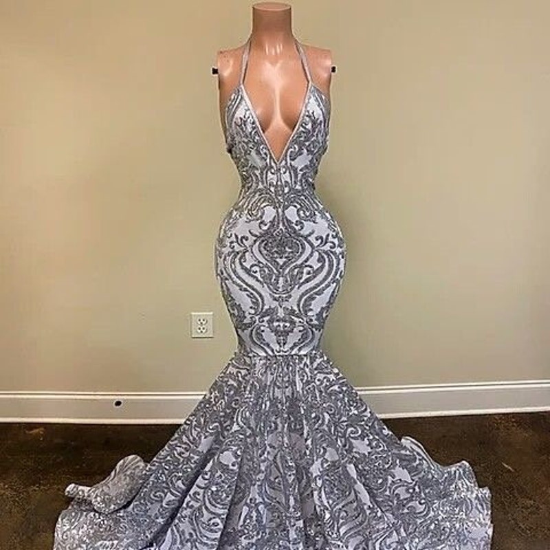 Grey Prom Dresses - Etsy