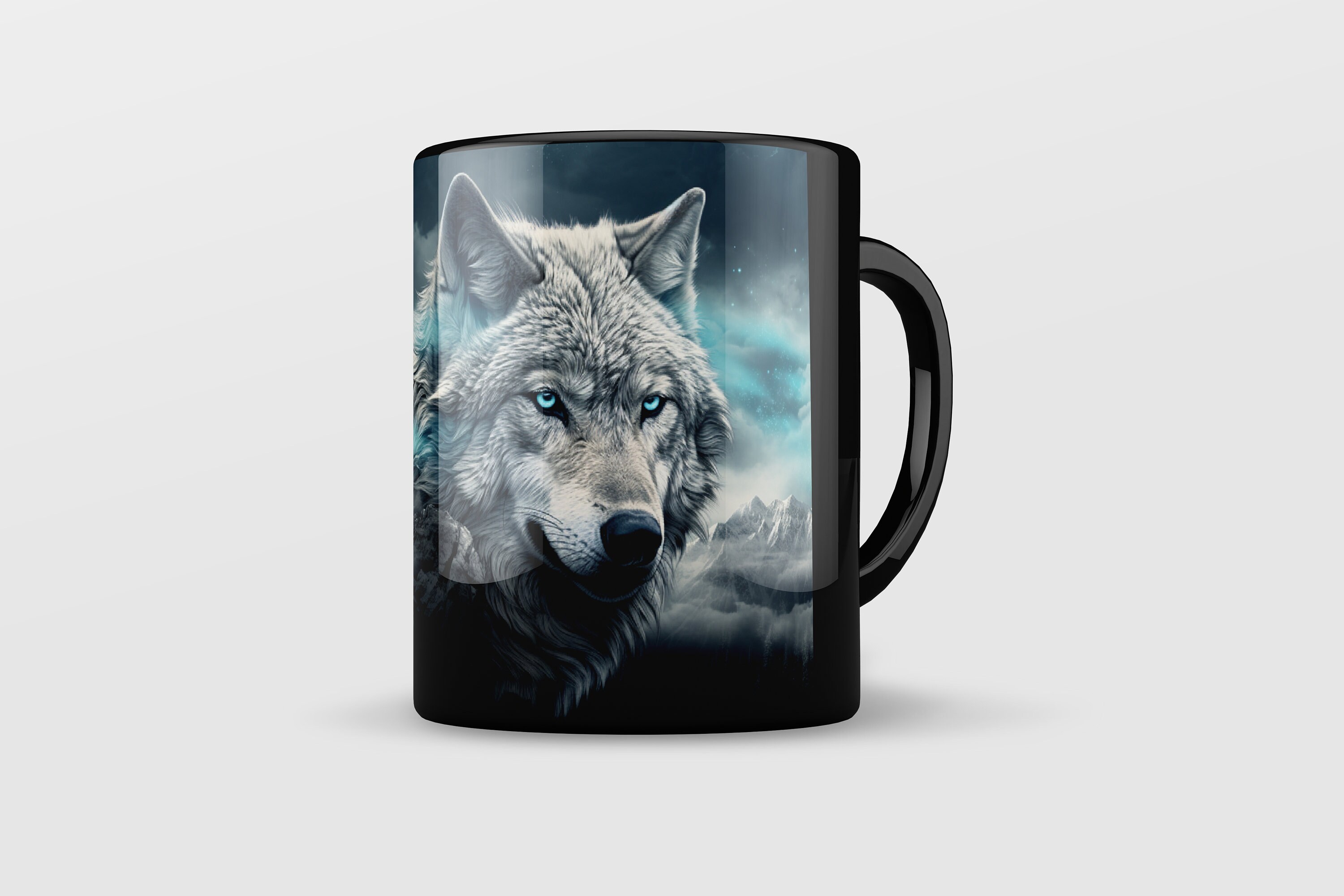 Wolf Mug Wrap Png Sublimation Wrap Png Coffee Mug Wrap Png - Etsy