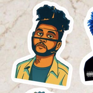 The Weeknd Fan Art Stickers | Water Resistant Semi-gloss Decals - Etsy