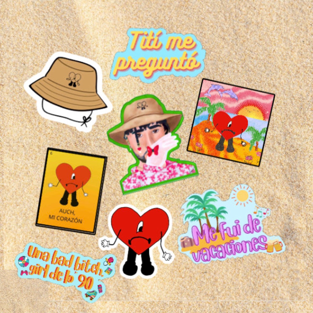 Bad Bunny Sticker, Un Verano Sin Ti Stickers, Bad Bunny Bucket Hat ...