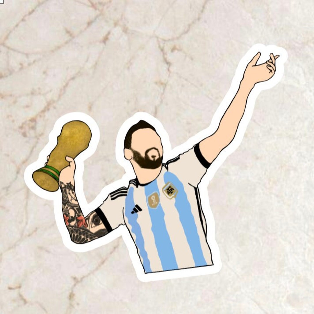Messi Sticker, Argentina World Cup Sticker, Leo Messi World Cup, FIFA ...