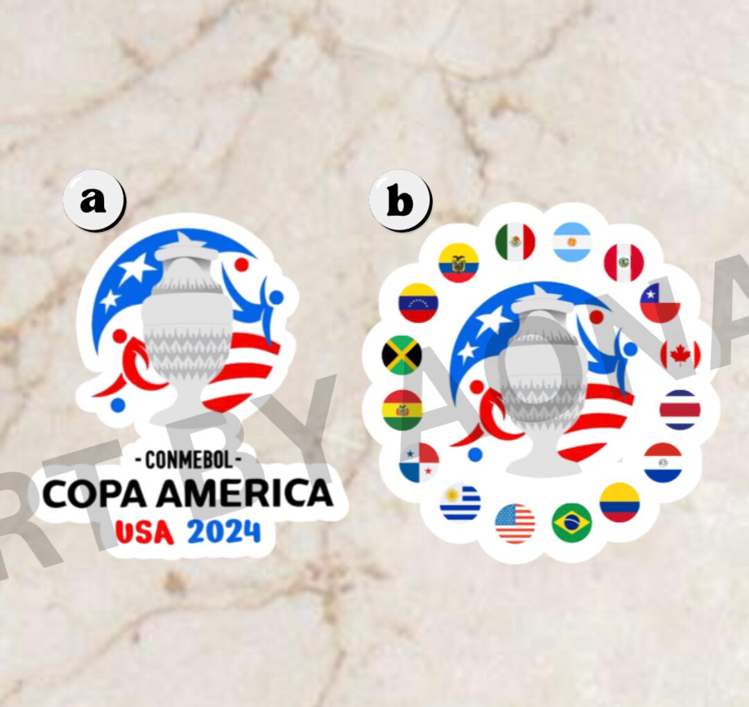 Copa America 2024 Stickers, Soccer Stickers, Copa America Clipart ...
