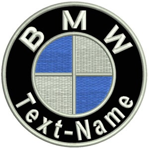 BMW Customizable Embroidered Patch - Etsy