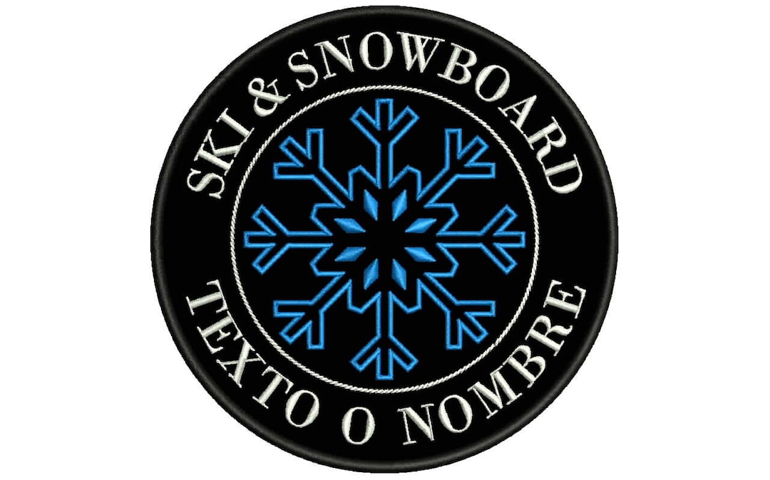 SKI & SNOWBOARD Customizable Iron on Embroidered Patch iron on Custom ...
