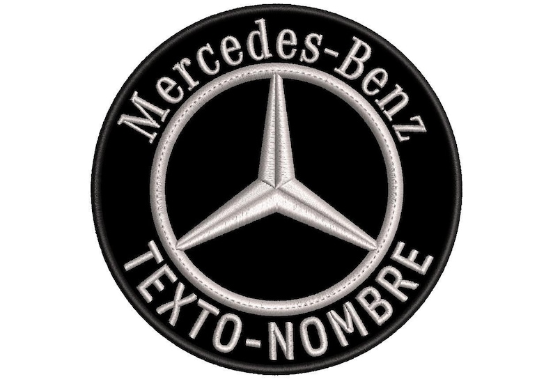 Customizable Iron-on Embroidered Patch for Mercedes - Etsy