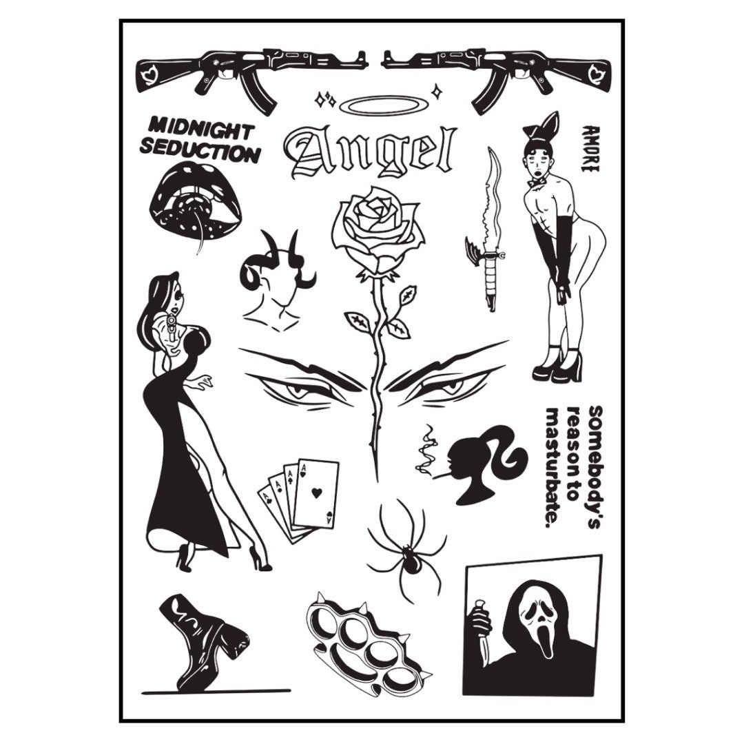 Ephemeral / Temporary Spider Tattoo. - Etsy