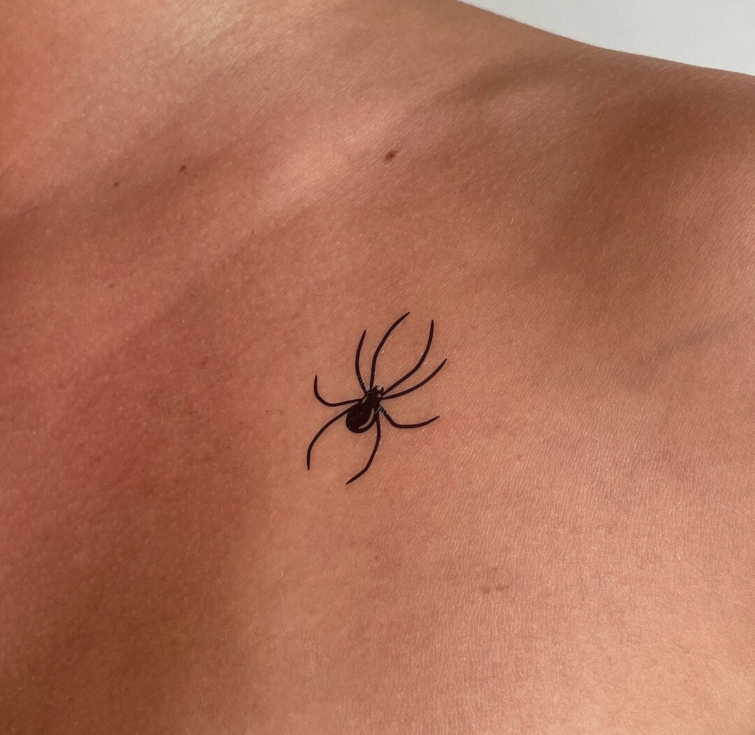 Ephemeral / Temporary Spider Tattoo. - Etsy