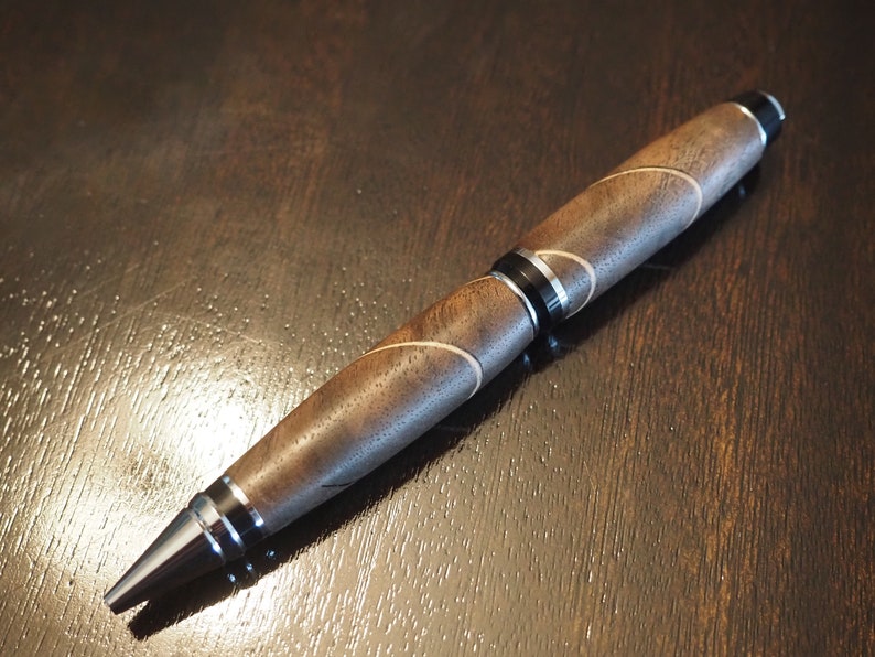 Claro Walnut With Maple Inlay Twist Pen - Etsy