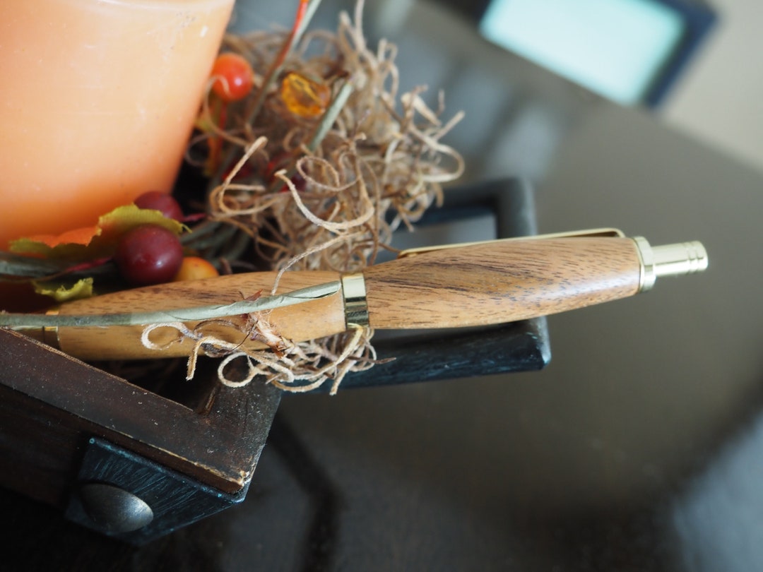Tiger Wood Click Top Pen - Etsy