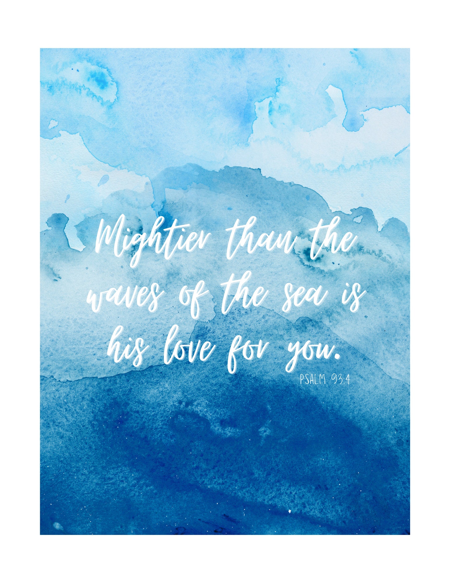 Printable Watercolor Scripture Art - Etsy