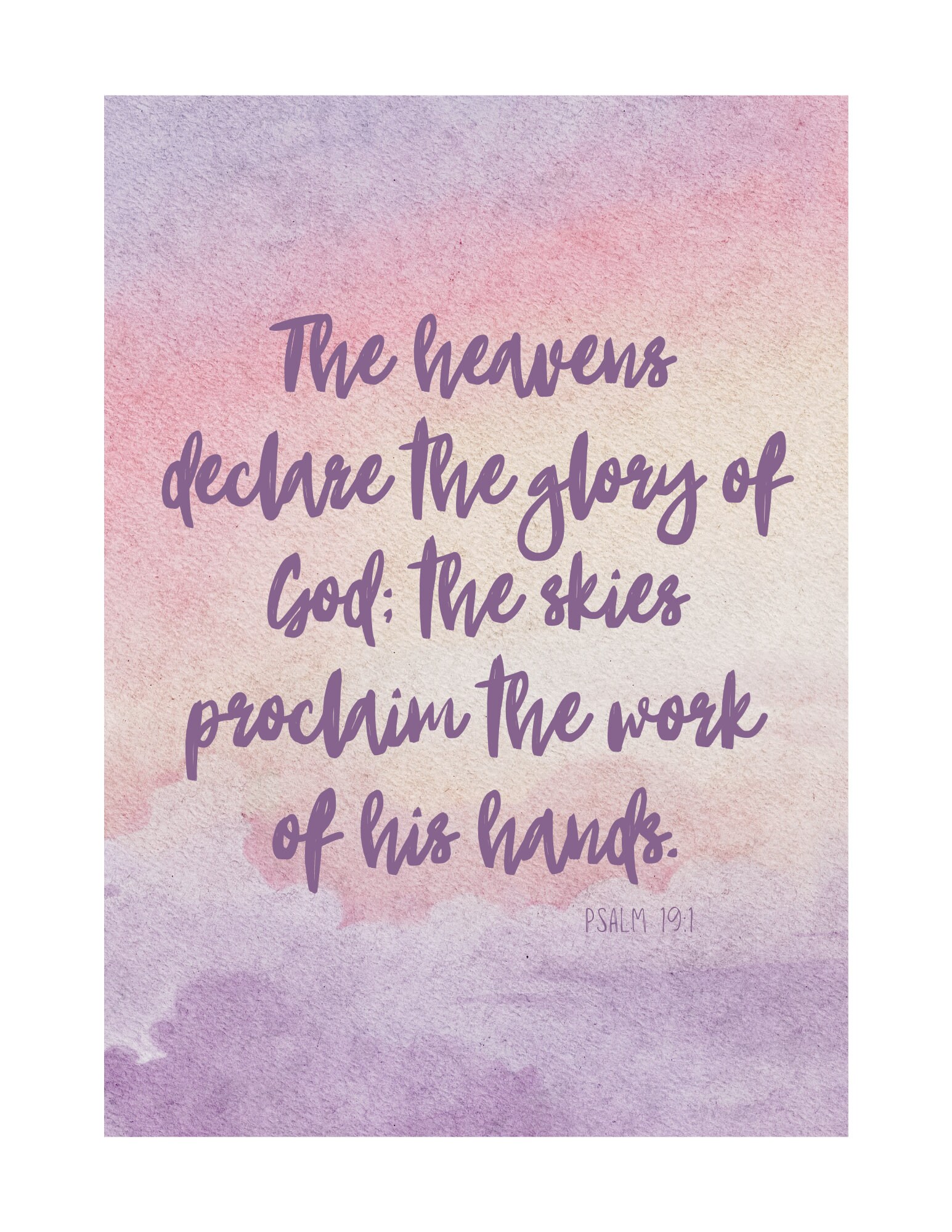 Printable Watercolor Scripture Art - Etsy