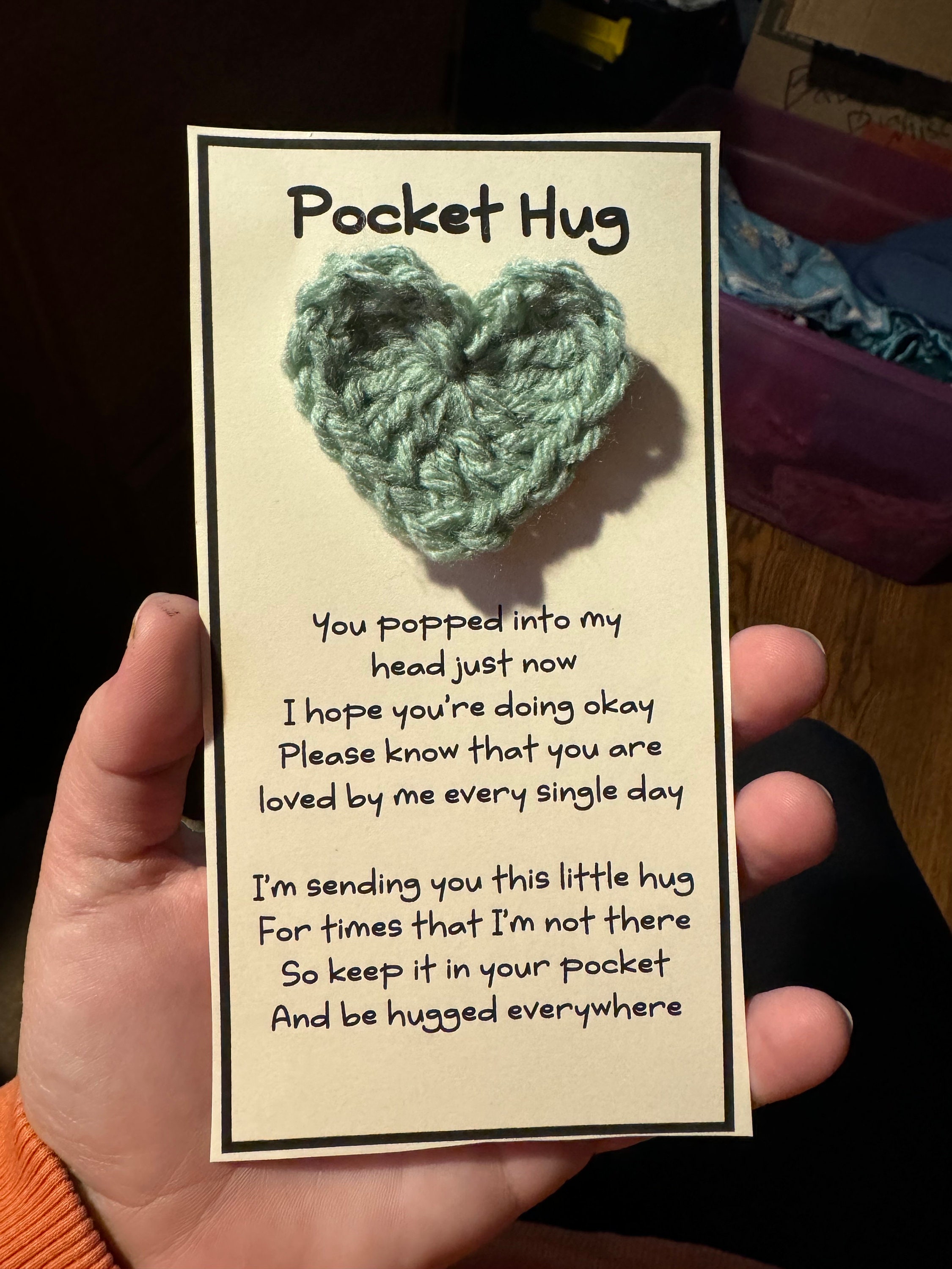 Pocket Hug Hearts - Etsy
