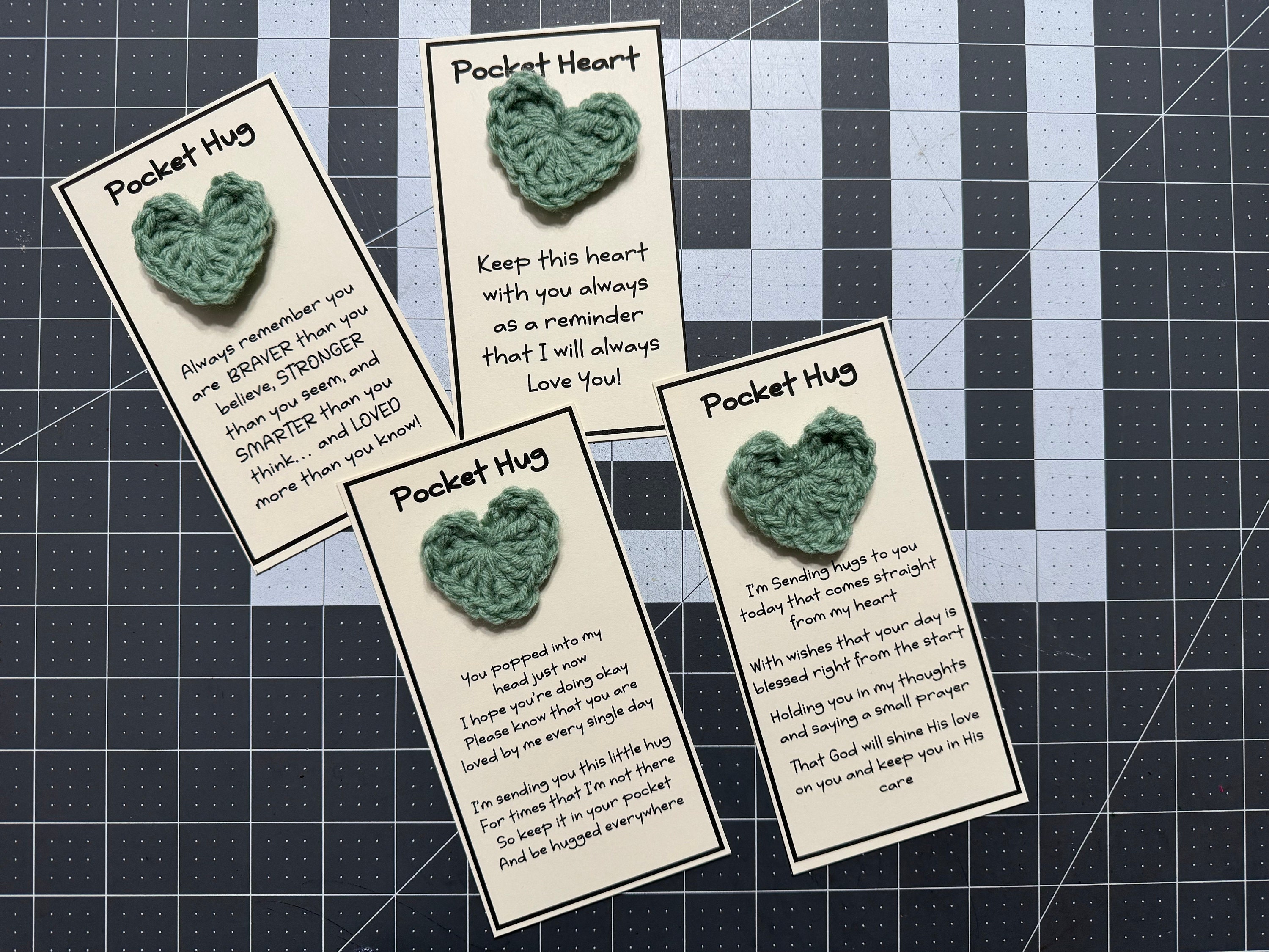 Pocket Hug Hearts - Etsy