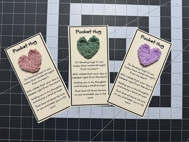 Pocket Hug Hearts - Etsy