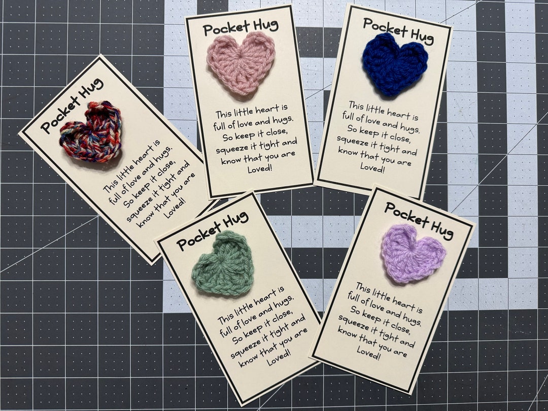 Pocket Hug Hearts - Etsy