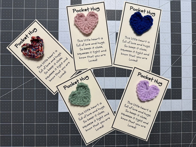 Pocket Hug Hearts - Etsy