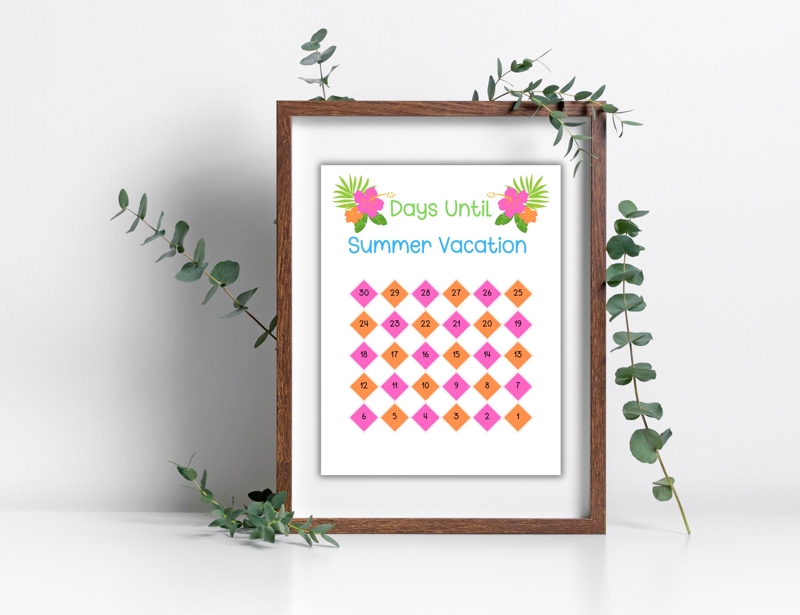 Countdown to Summer Break Printable Teacher Resourcedaycare Resource - Etsy