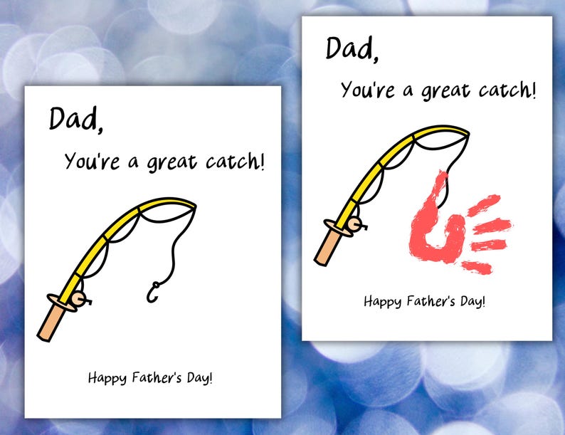 Father's Day Printable-you're a Great Catch!-fishing-teacher Resource ...