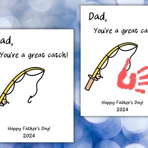 Father's Day Printable-you're a Great Catch!-fishing-teacher Resource ...