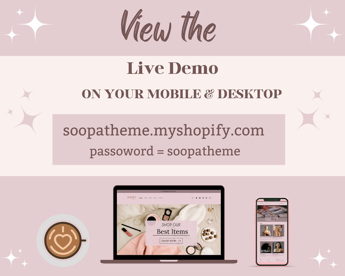 Shopify Theme Template, Minimal Shopify Website, Shopify Store Banner ...