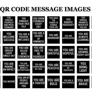 101 Positive Affirmation Qr Code |self Affirmation Words SVG | T-shirt ...