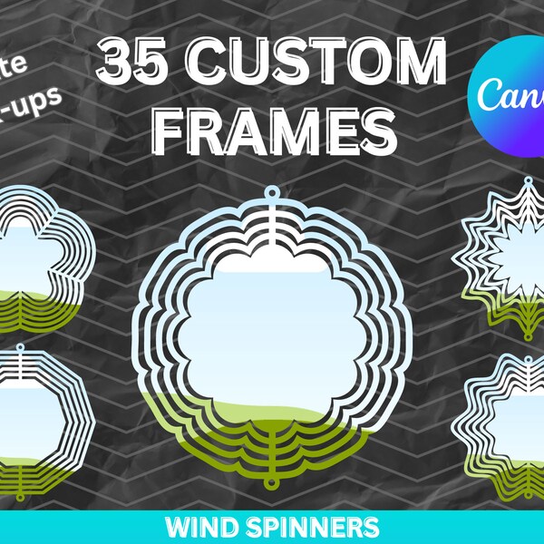 Wind Spinner Canva Template - Etsy