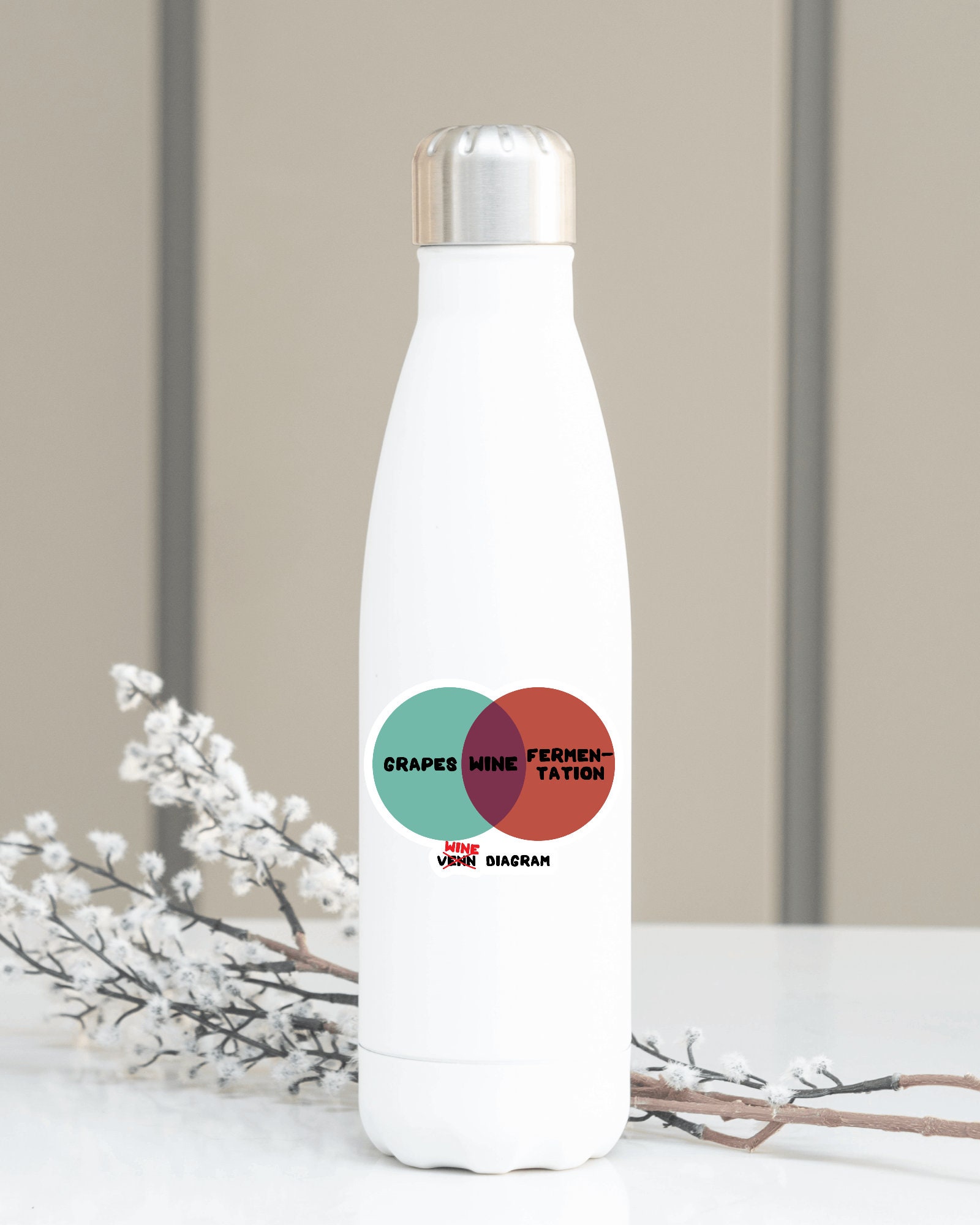 Wein Sticker Meme Venn Diagram Kreis Diagramm Lustiger Aufkleber ...