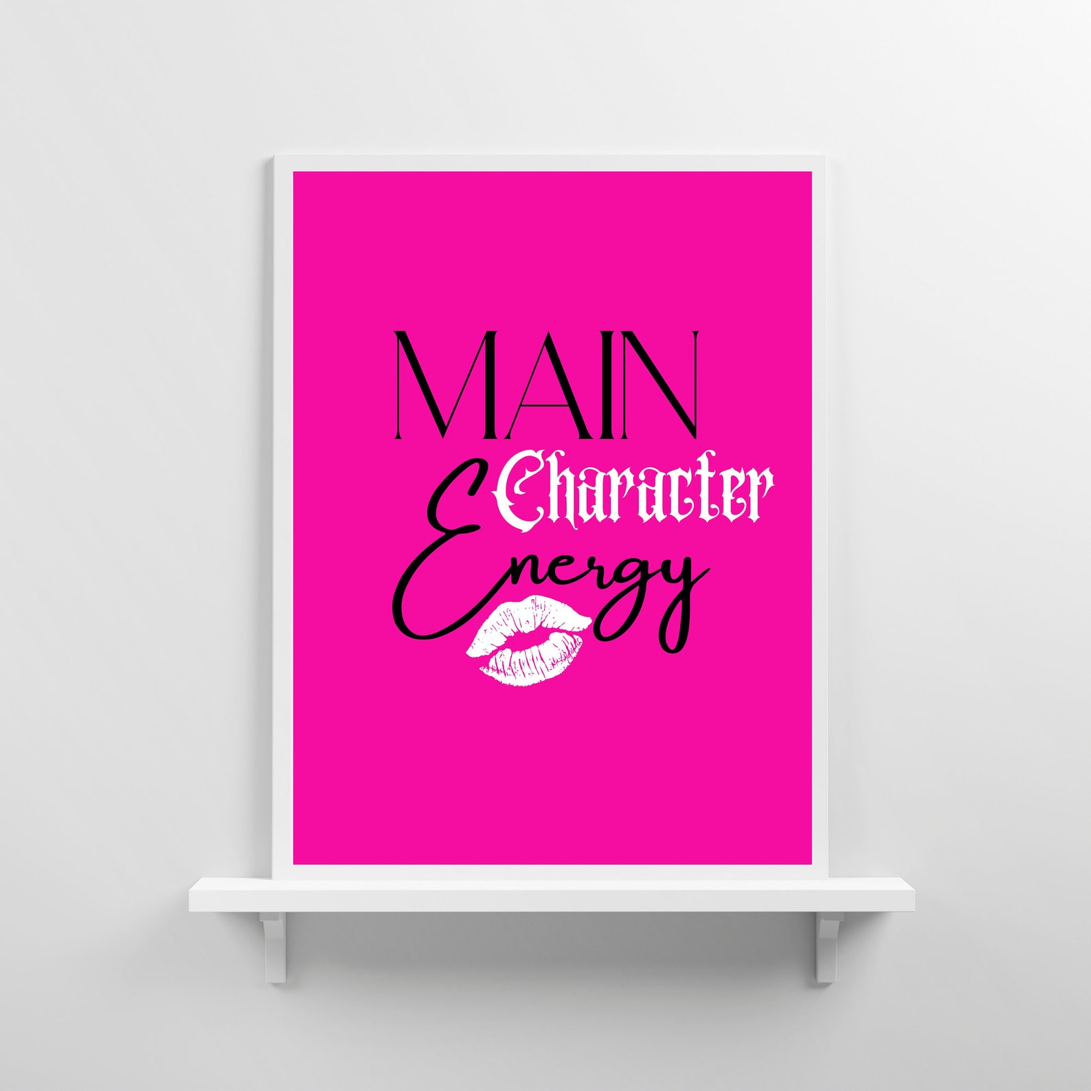 main-character-energy-print-girl-power-print-young-adult-etsy