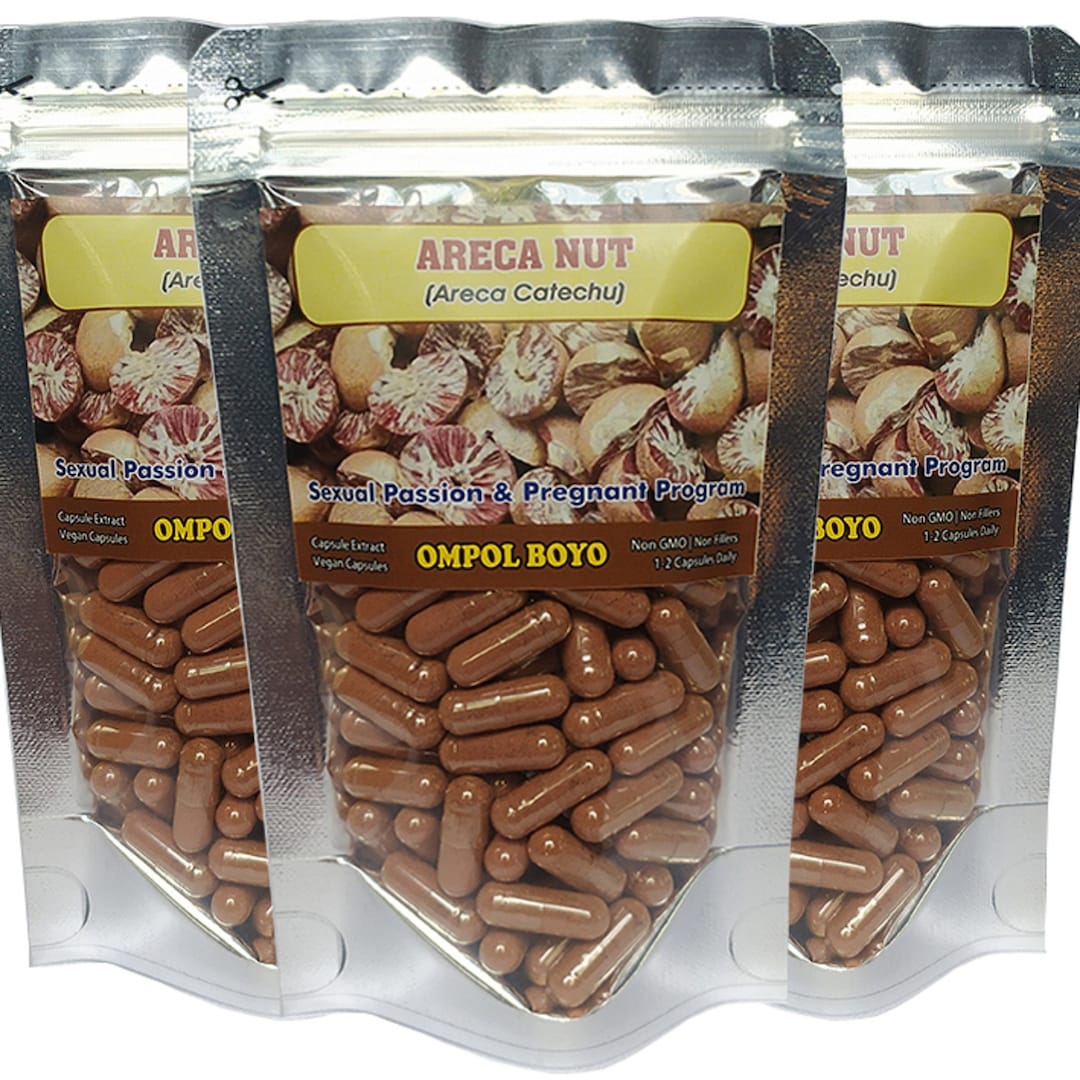 Natural Betel Nut-areca Catechu-capsules Extract-high Quality Organic 100% - Etsy